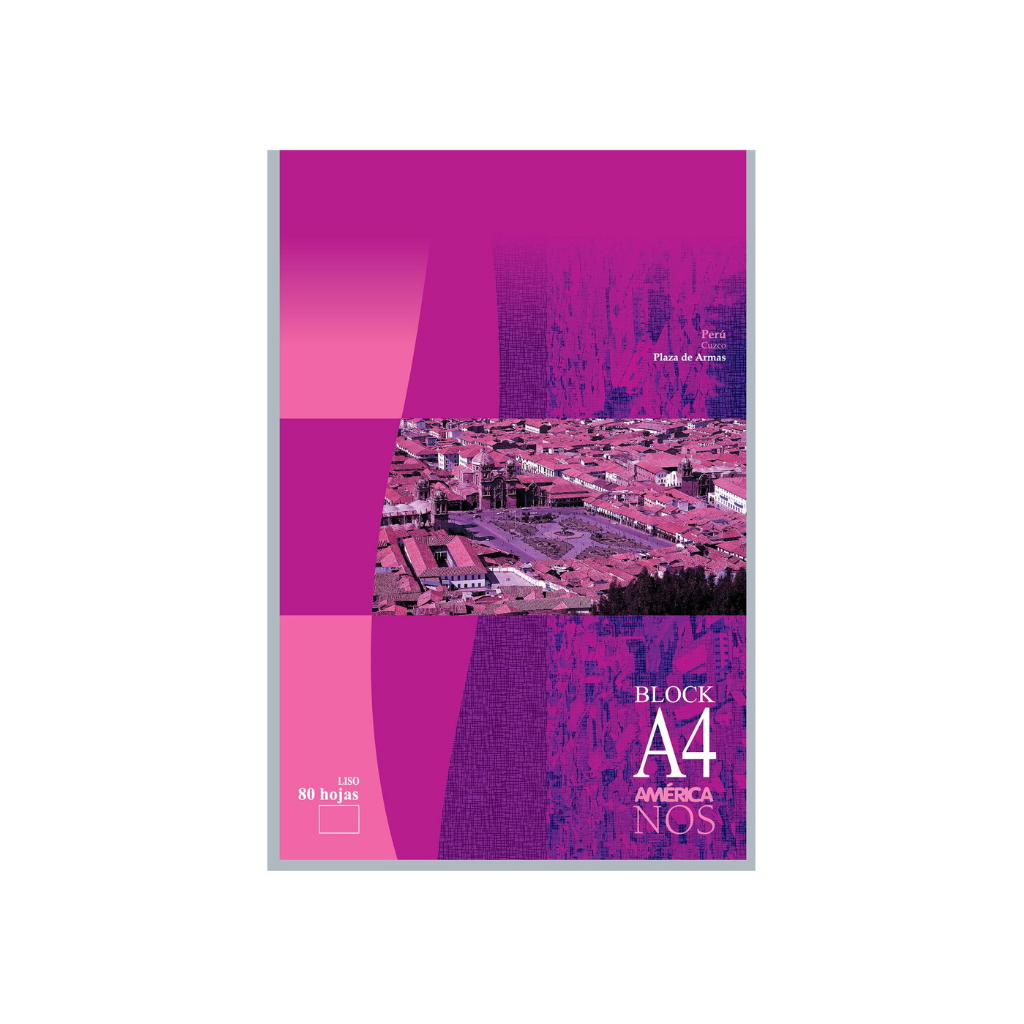 BLOCK AMERICA A4 80 HOJAS LISO - Comprar en Lovaas
