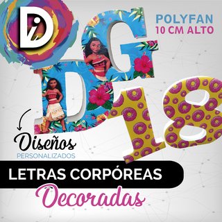 Nombre Corpóreo Polyfan Hasta 20 X 60 Cm 2 Niveles Pintado