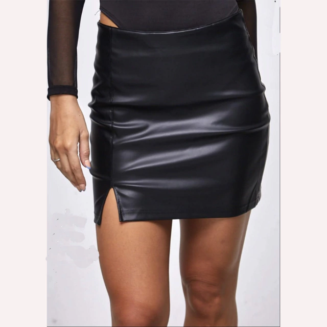 POLLERA ENGOMADA CON CIERRE