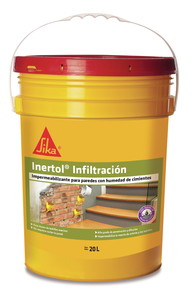 Sika Inertol Infiltracion Para Humedad De Cimientos X 20 Lts