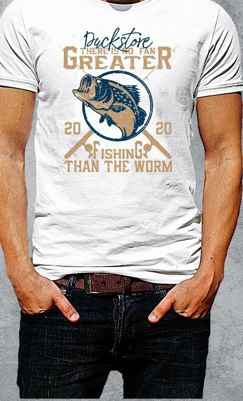 Camiseta Branca DS Fishing - Duck Store Oficial