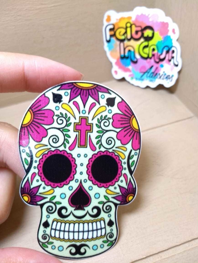 Adesivo Interno Caveira Mexicana