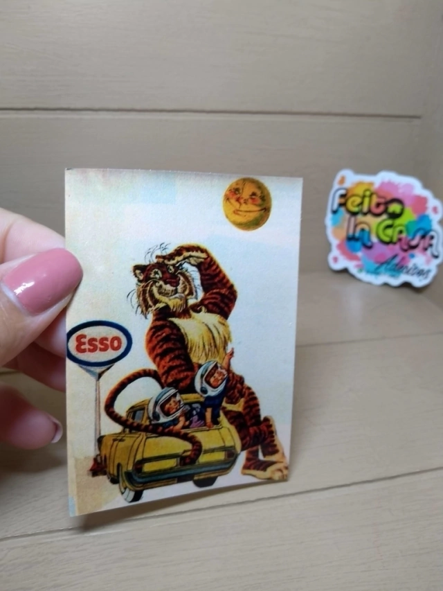 Adesivo Tigre Esso Abastecendo - Feito in Casa Adesivos