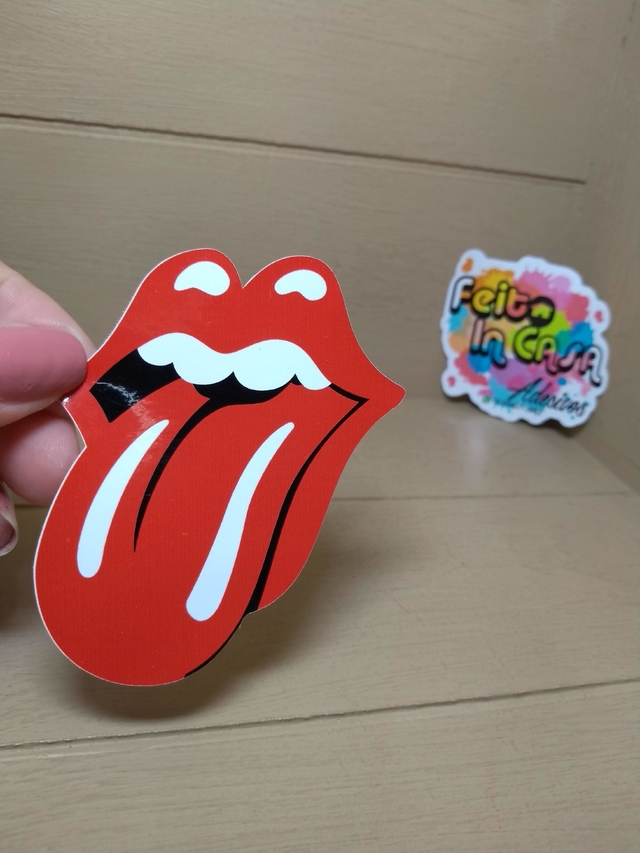 Adesivo Língua Rolling Stones - Feito in Casa Adesivos