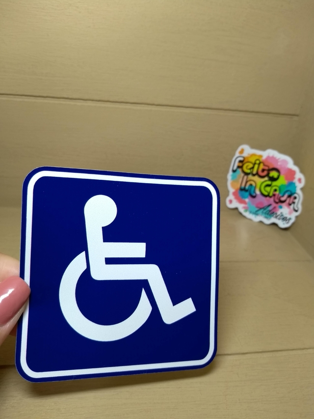Adesivo Deficiente Físico PCD - Feito in Casa Adesivos