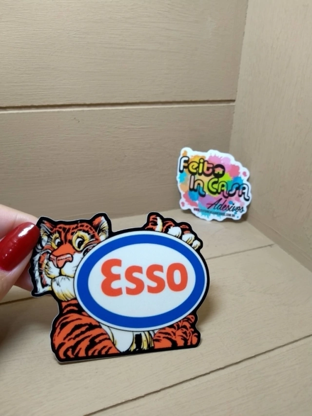 Adesivo Interno Tigre Esso - Feito in Casa Adesivos