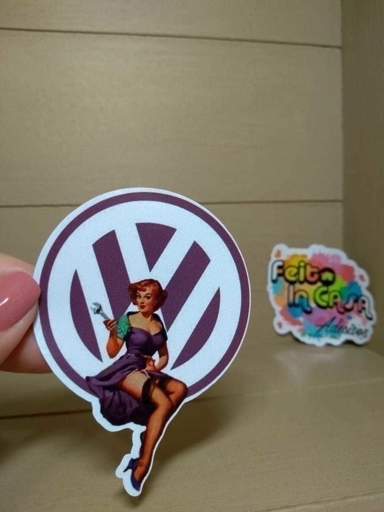 Adesivo Pinup Volkswagen - Feito in Casa Adesivos