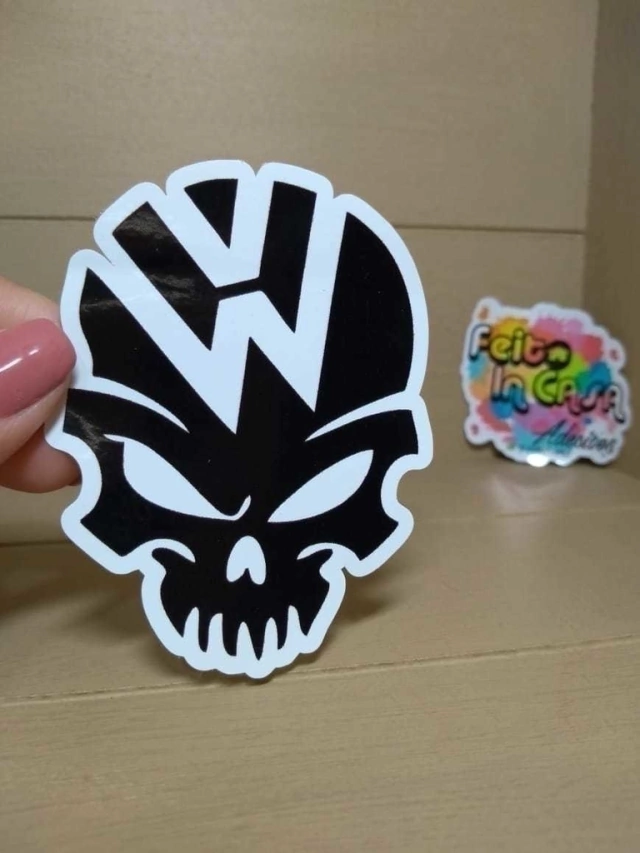 Adesivo Caveira Volkswagen - Feito in Casa Adesivos