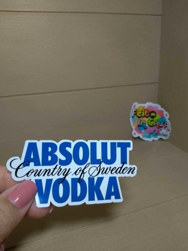 Adesivo Vodka Absolut - Feito in Casa Adesivos