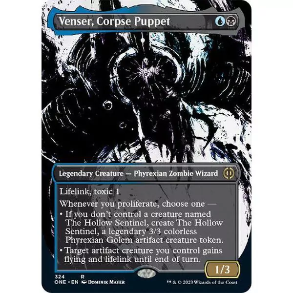 Venser, Corpse Puppet (Borderless) (Showcase)