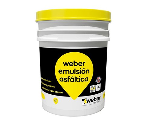 PINTURA ASFALTICA WEBER X 18 LTSanta Fe - El Emporio de la Construcci