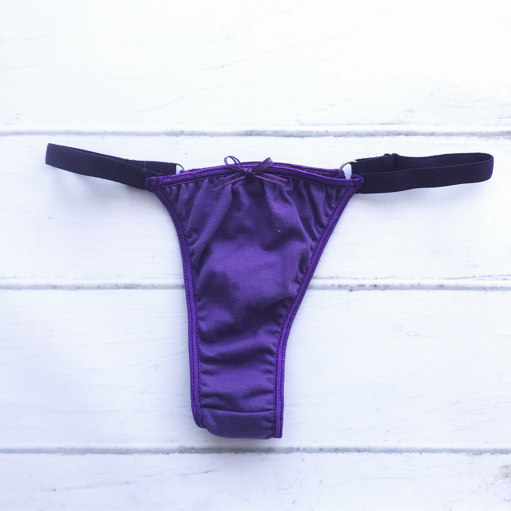 Tanga Basic Algodón Violeta - Comprar en Grey Lenceria