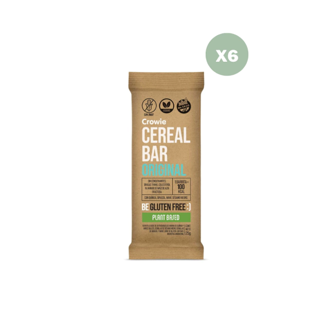 PACK X 6 Barritas Cereal Bar Crowie Original 25 g