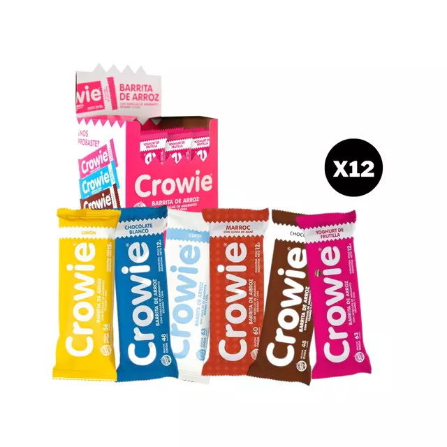 CAJA X 12 Barritas de arroz Crowie A ELECCIÓN - BUHA