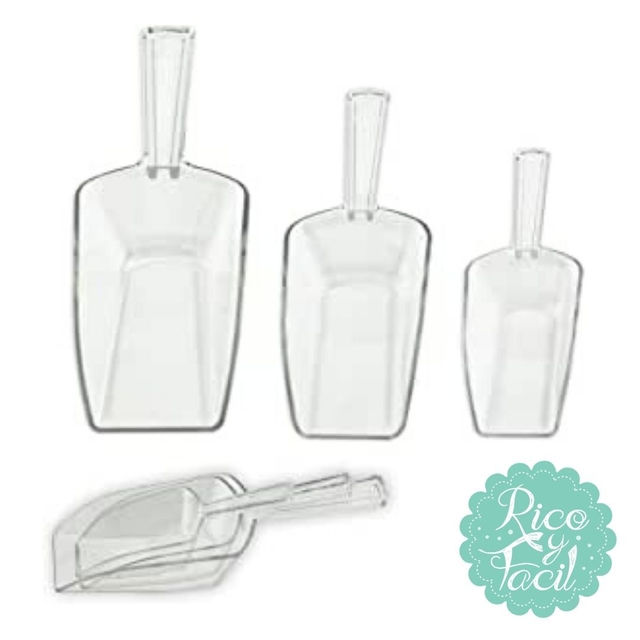Pala medidora set x3 de acrilico - Rico y fácil