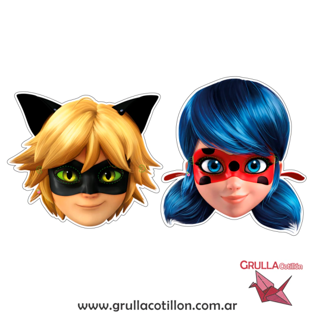 ANTIFAZ MIRACULOUS x10 - Comprar en GRULLA COTILLÓN