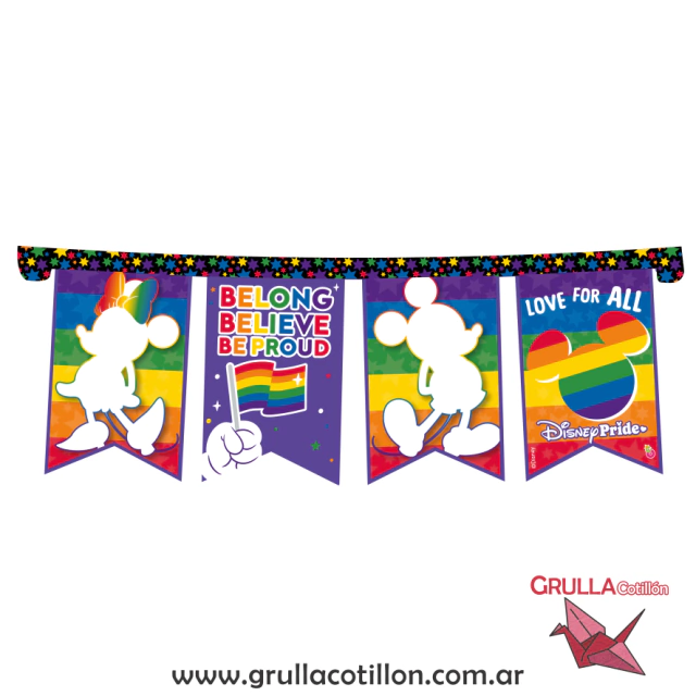 BANDERIN DISNEY PRIDE - Comprar en GRULLA COTILLÓN