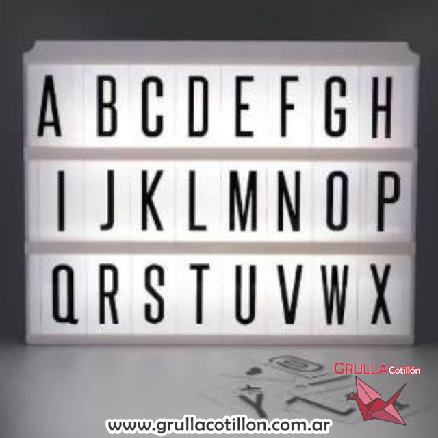 CARTEL LED CON LETRAS - Comprar en GRULLA COTILLÓN
