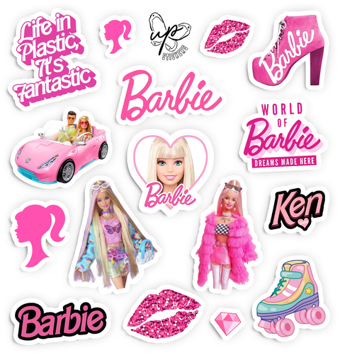 Plancha de Stickers BARBIE - Comprar en bla accesorios