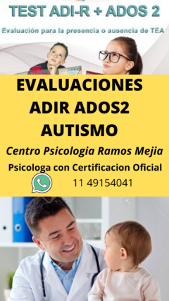 Test Ados2 Diagnostico TEA en Ramos Mejia
