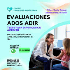 Test ADOS2 ADIR para diagnostico de Autismo