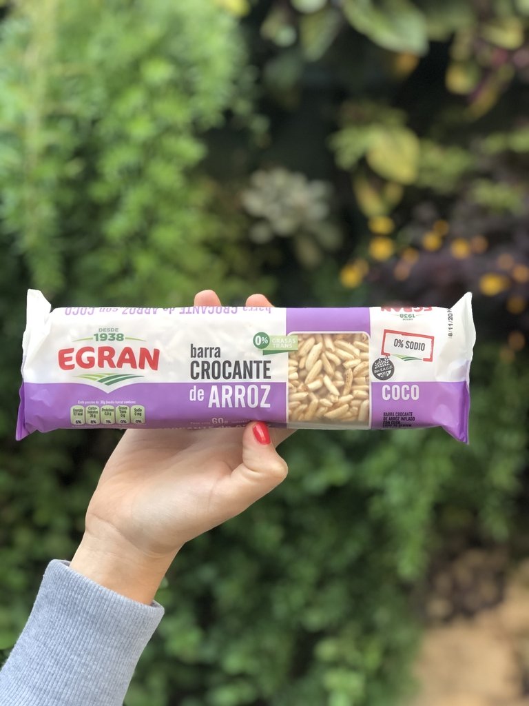 Barra Crocante De Arroz Egran Coco