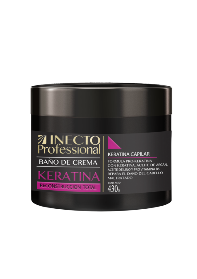 Inecto Professional Baño De Crema Keratina Recontruccion Total