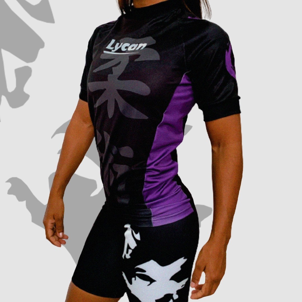 Rash Guard LY20 Manga Curta Grad. Roxa - Lycan