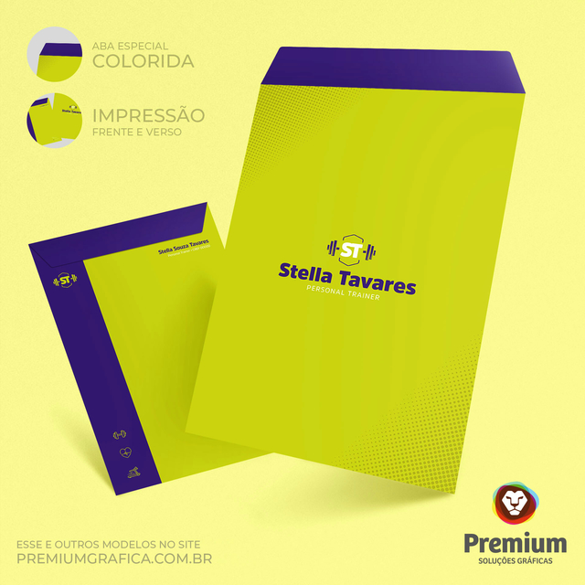 envelope-personal-trainer-comaneci personalizado arte grátis Laranja