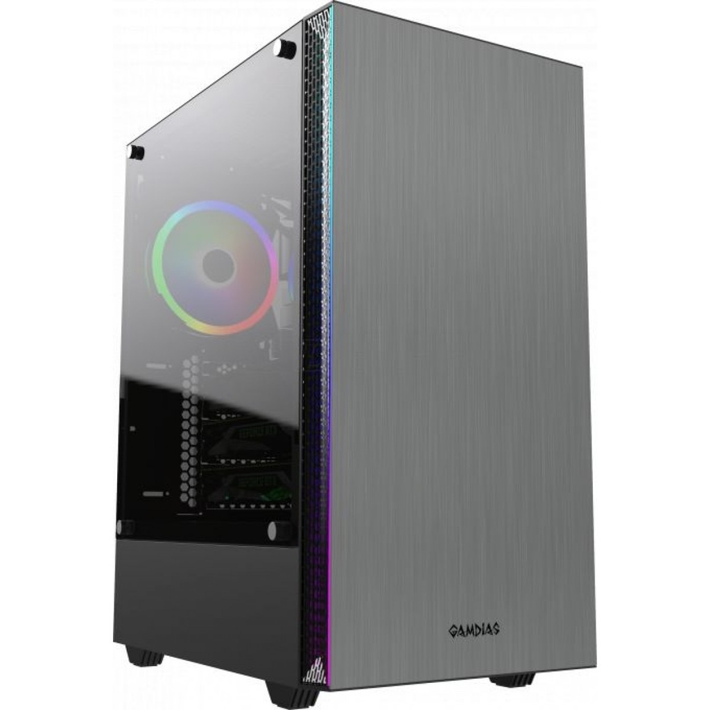 GABINETE MID-TOWER NOVA PLUS BRANCO COM 3 FANS LED RGB LATERAL EM ACRÍLICO - NOVBRRGB3FCA