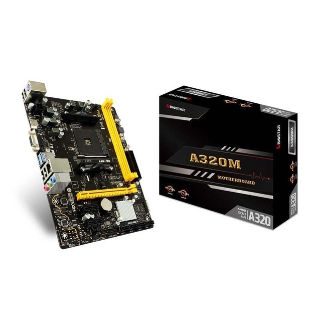 PLACA MÃE GIGABYTE GA-A320M-S2H, CHIPSET A320, AMD AM4, MATX, DDR4