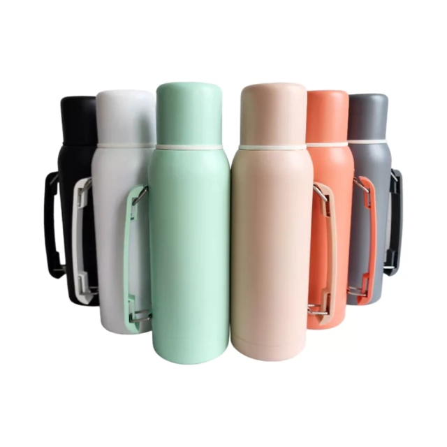 TERMO DE ACERO COLOR PASTEL 1L C/MA