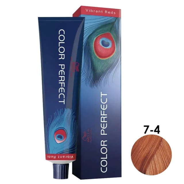 Wella Color Perfect 7/4 Louro Médio Avermelhado - 60ml