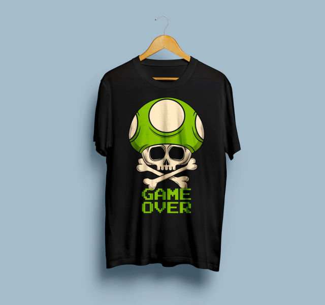 CAMISETA GAME OVER - Comprar em Loja Vortex