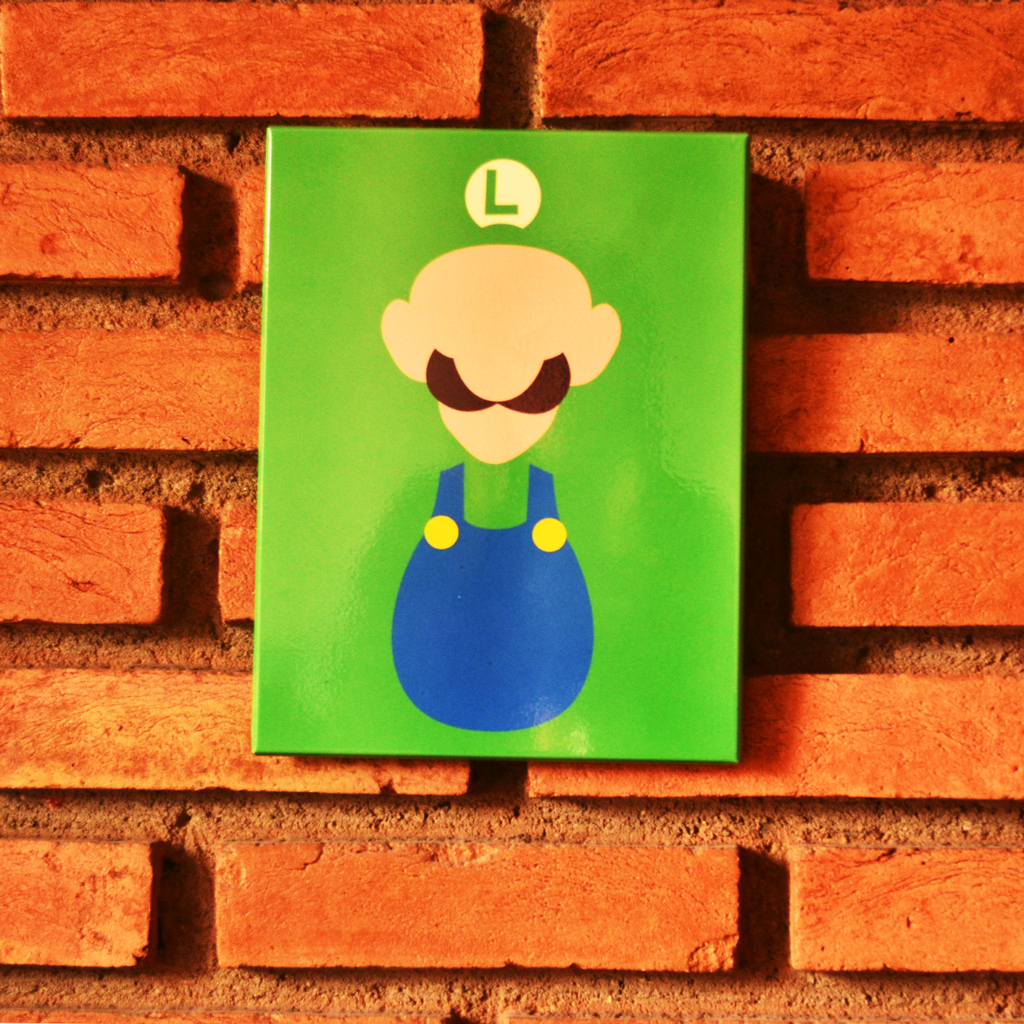 Quadros Geek Luigi | Decoração Nerd | BrNerds