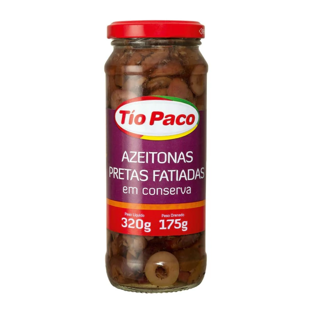 AZEITONA PRETA FATIADA 160g - Nandre Alimentos
