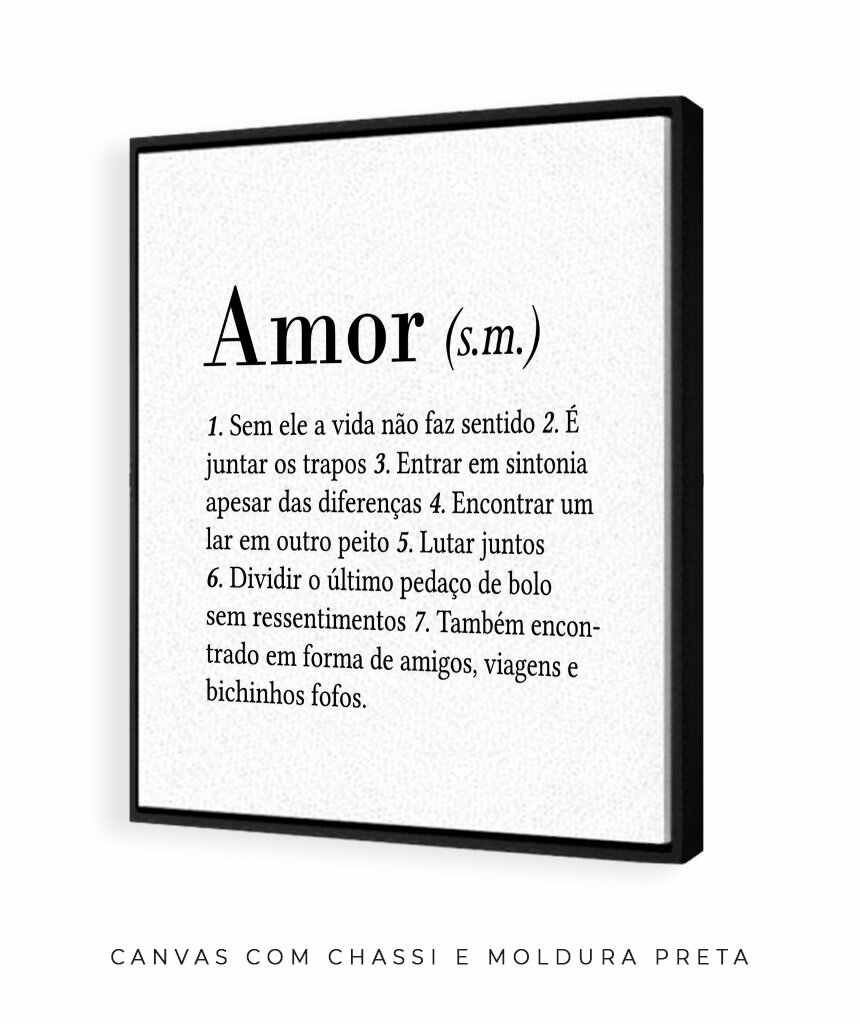 Quadro Amor Significado Dicionário