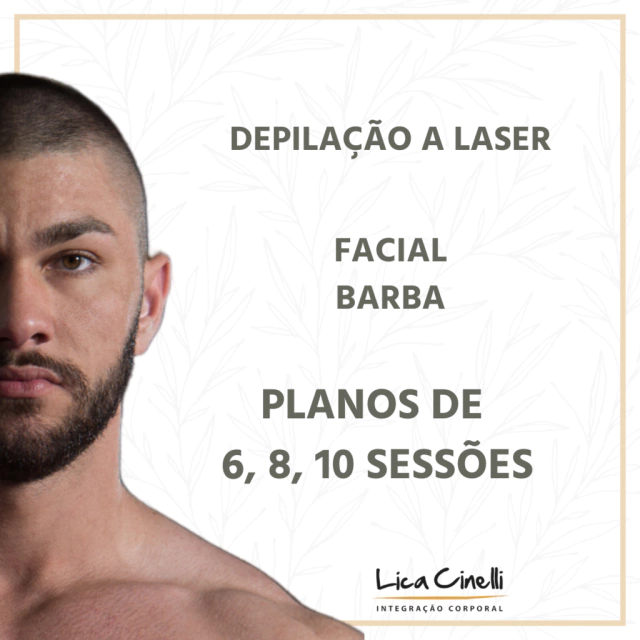 Depilação a Laser | Barba | Planos de 4, 6, 8 ou 10 sessões
