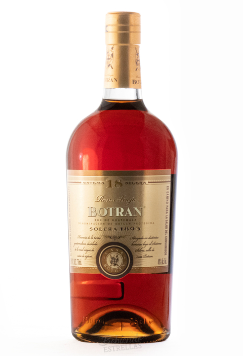 Ron Añejo Botran 18 Años 750 Ml - Bebiendo Estrellas