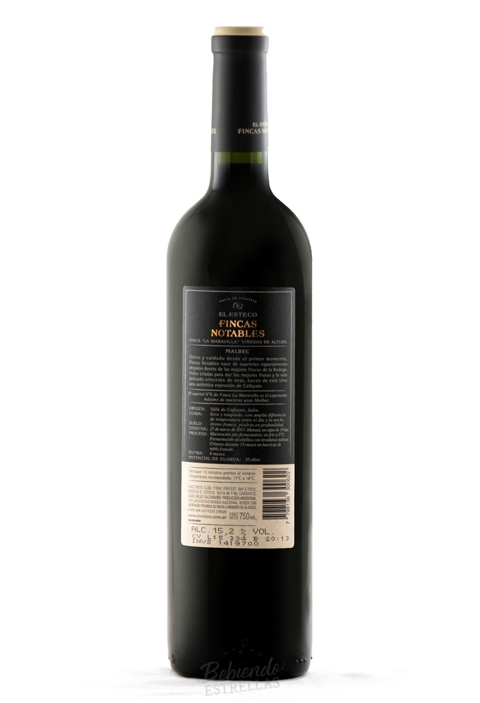 Vino Finca Notables Malbec 750 Ml - Bebiendo Estrellas