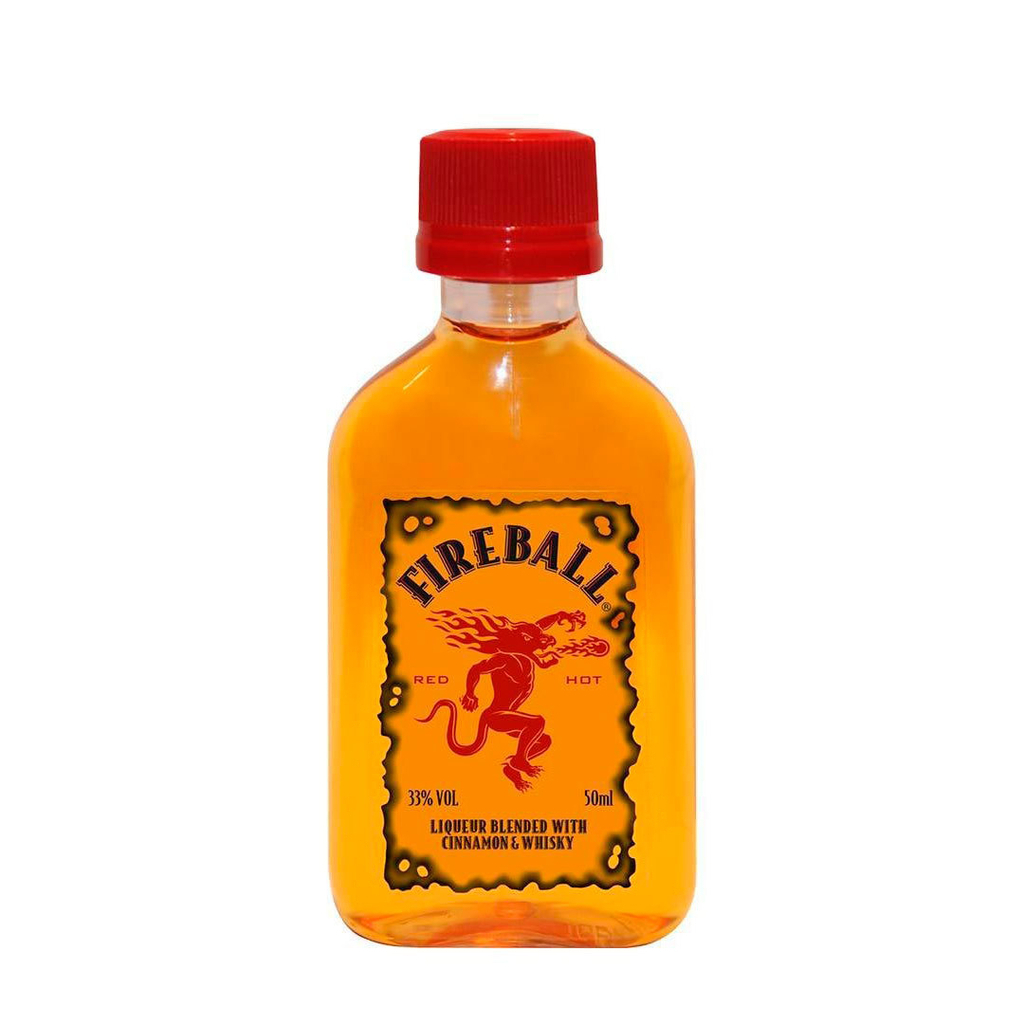 Pack x 10 Miniaturas Fireball 50 Licor Blend De Whisky Y Canela