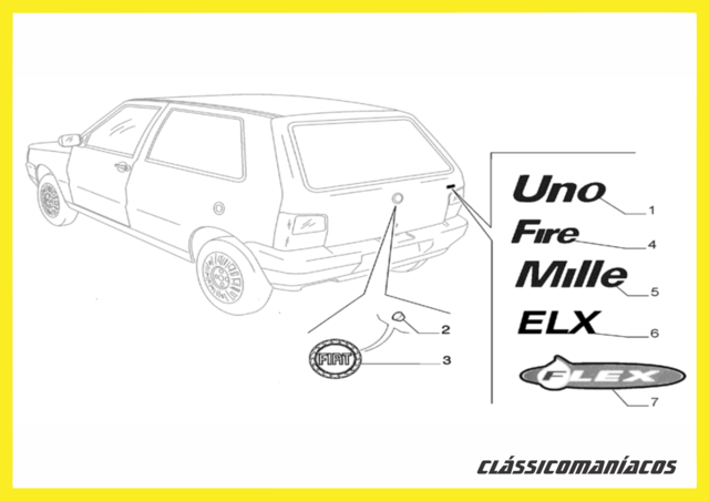 Catálogo Peças Fiat Uno Mille Fire 1.0L Flex 2P 2006 - 2008