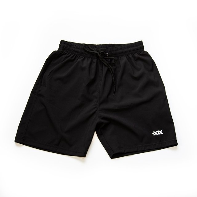 Short Masculino Preto Liso - Classic - Dox Sports