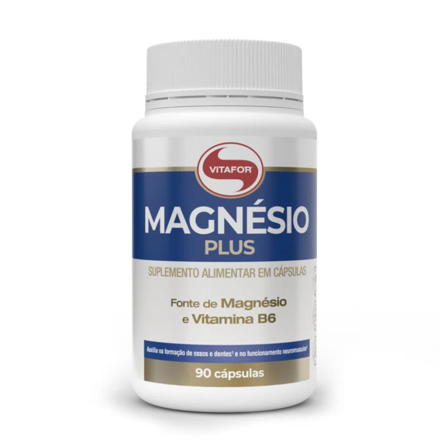 MAGNESIO PLUS 90 CAPSULAS 690MG VITAFOR - Celeiro Micah