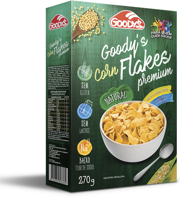 CORN FLAKES PREMIUM SEM GLUTEN 270G GOODYS