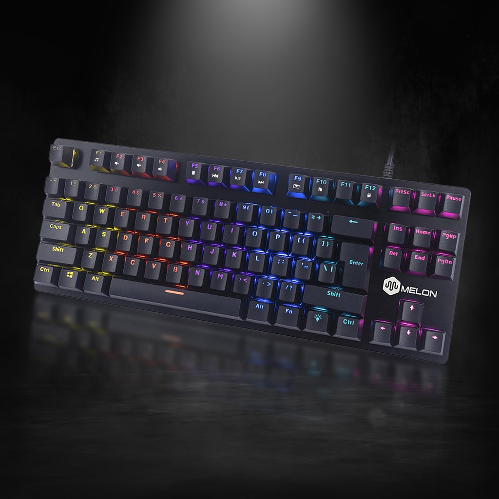 Teclado Gamer Melon Escorpio 500 Mecanico Qwerty Rgb Español