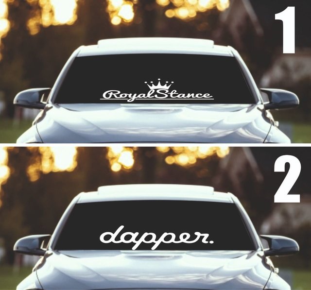 Calcomanias para parabrisas 80 cm - AC Tuning Design