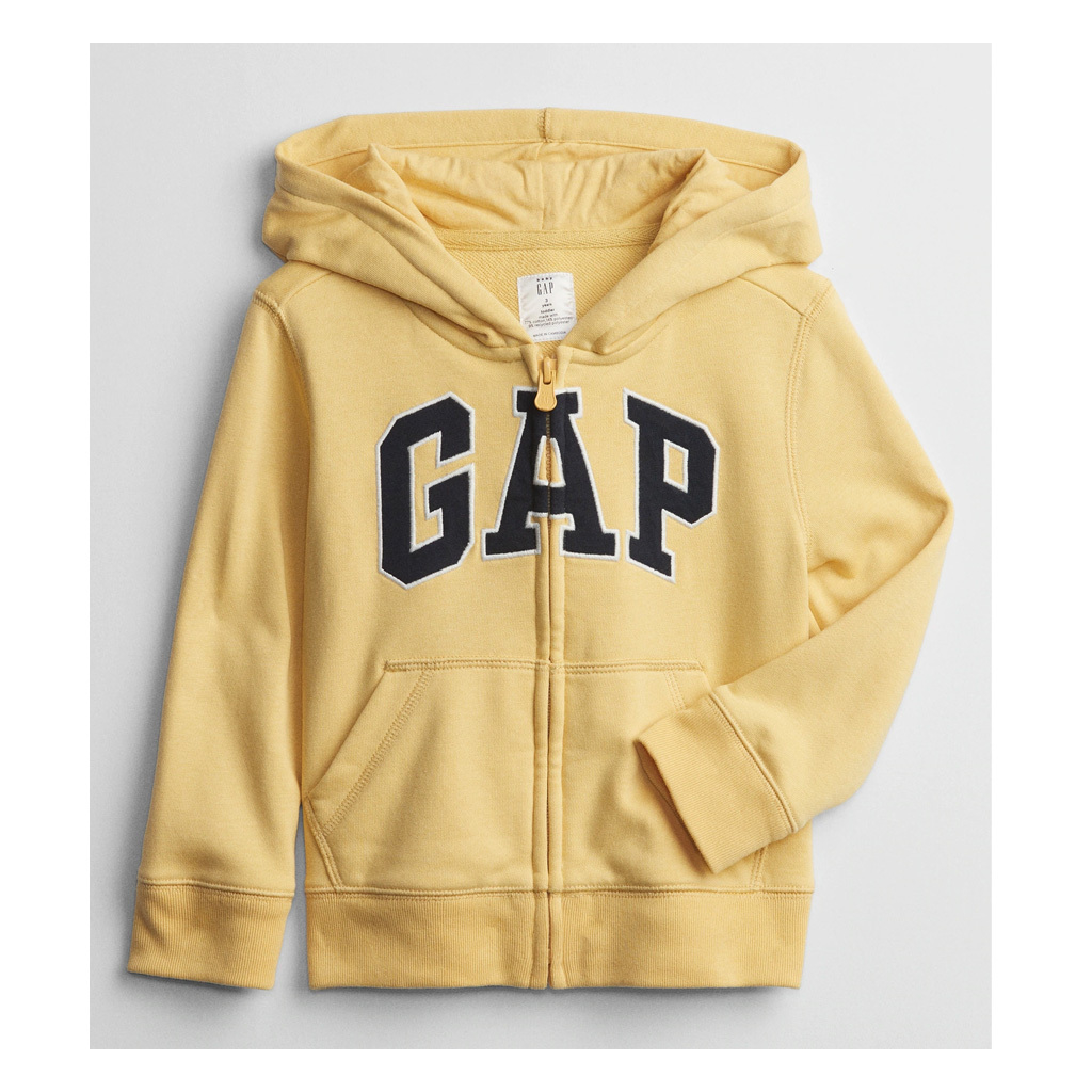 Moletom Gap Logo Amarelo - com zíper