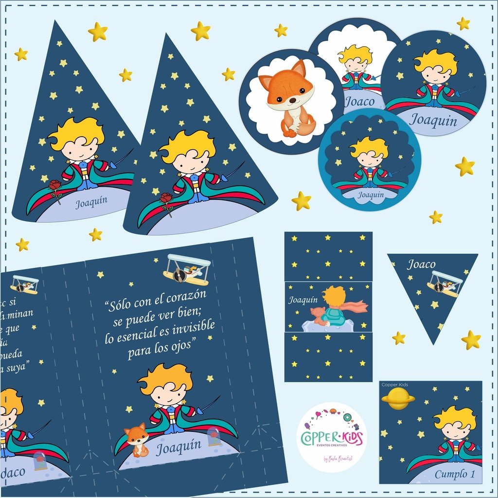 Kit Imprimible El Principito - Comprar en Copper Kids