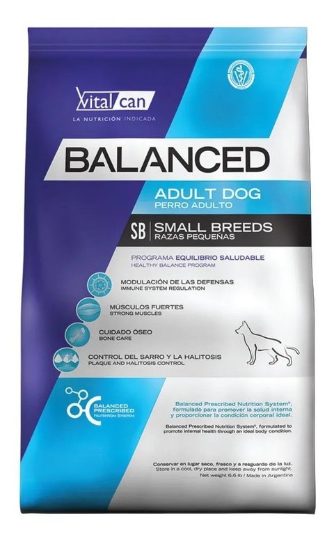 Balanced Perro Adulto Raza Pequeña x 7,5 kg